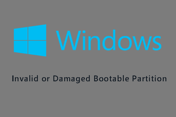 「Invalid or Damaged Bootable Partition」エラーの原因と対処法
