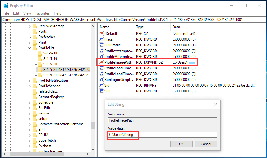 Windows 10でユーザーフォルダ名を変更する2つの方法 - MiniTool Windows 10でユーザーフォルダ名を変更する2つの方法 - MiniTool